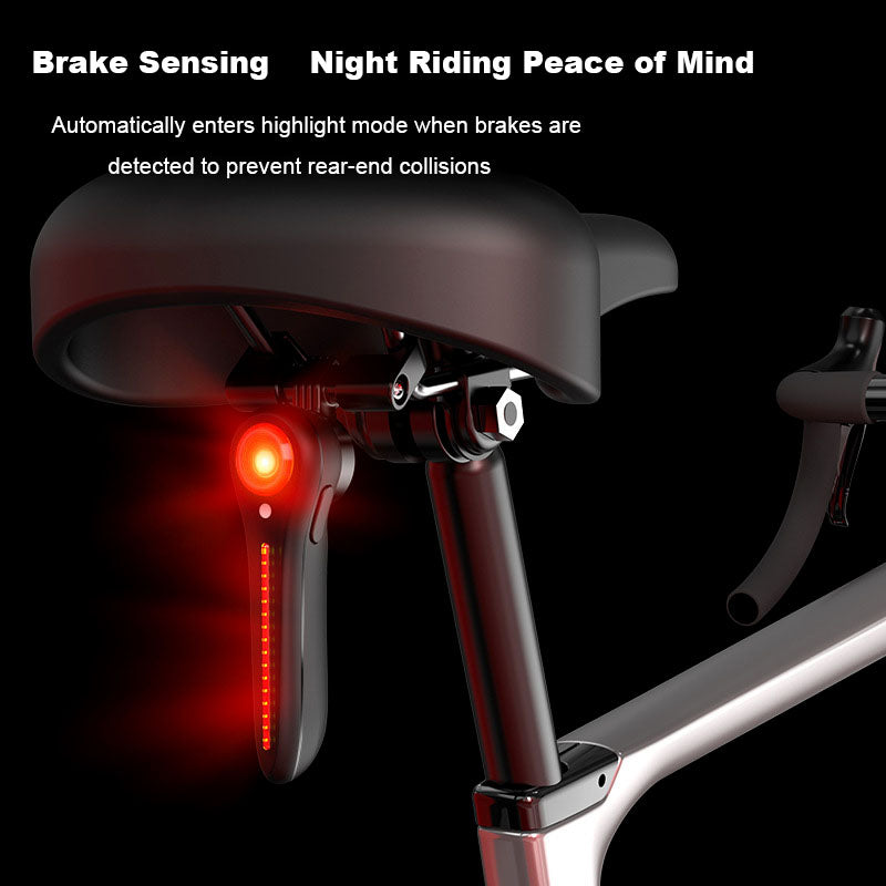 ECM road bike mountain bike bicycle brake tail light multiple modes ch