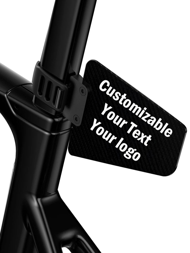 ECM bicycle road bike custom license plate number [customizable with v